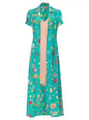 Lhd The Marlin Floral Maxi Dress - Green