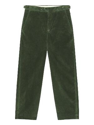BODE Corduroy Side Buckle Trousers - Green