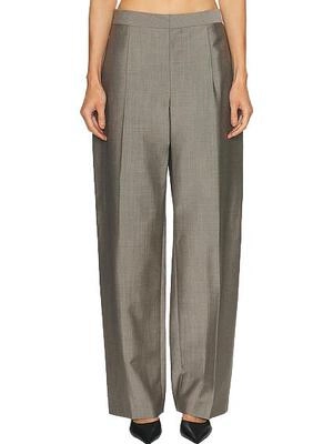 Alexander Wang Mid Rise Tailored Trousers - Mink Melange