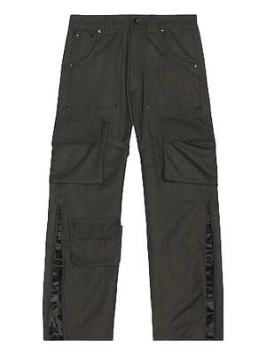 KODY PHILLIPS Mr. Poopy Pants Cargo Trousers - Grey