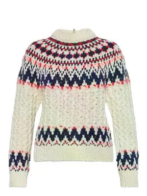 Moncler Geometric Jacquard Jumper - Neutrals