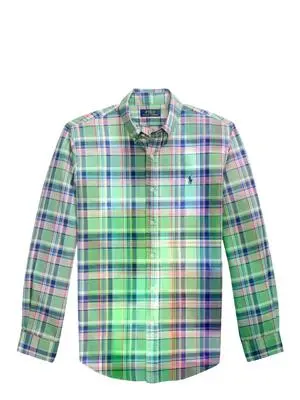 Polo Ralph Lauren Plaid-pattern Cotton Shirt Green