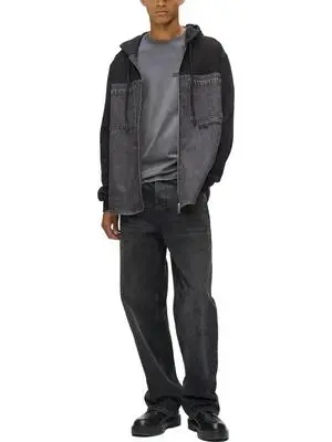 Karl Lagerfeld Hooded Pocket Jacket - Grey