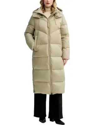 Marc O'polo Hooded Zip-through Quilted Coat - Neutrals