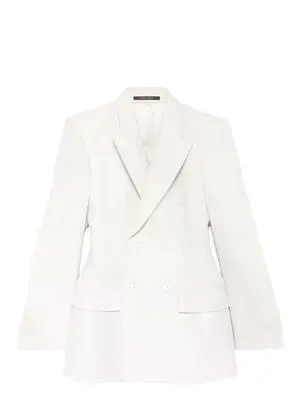 Balenciaga Double-breasted Hourglass Blazer - Neutrals