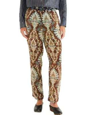 Farm Rio Arabesque Print Tailored Trousers - Brown