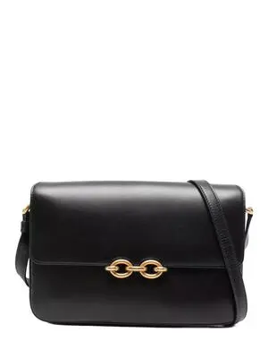 SAINT LAURENT Saint Laurent Leather Cross Body Bag With Gold Tone Hardware