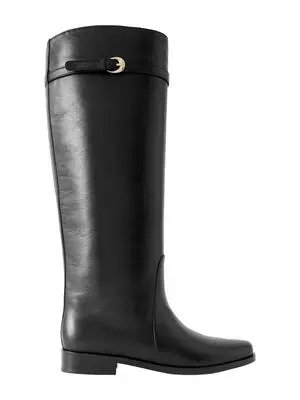 Staud STAUD Harlow Knee High Leather Boots Black