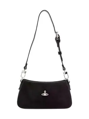 VIVIENNE WESTWOOD Vivienne Westwood Tasha Suede Shoulder Bag Black