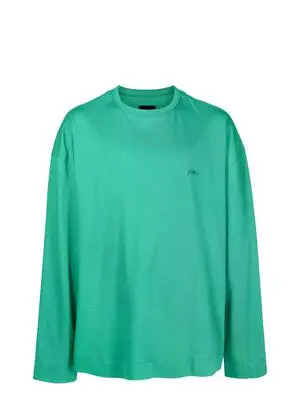 JUUN.J Cotton Logo Patch Sweatshirt - Green