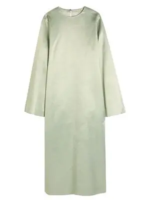 Calvin Klein Alba Satin Midi Dress - Silver