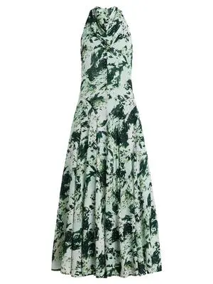Proenza Schouler Printed Midi Dress - Green