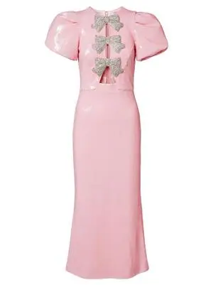 Rebecca Vallance Lydia Cutout Sequined Cocktail Dress - Pink