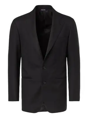 SAMAN AMEL Wool Suit Jacket - Black