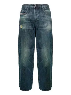 DIESEL® 2001 D-macro Wide-leg Denim Jeans - Blue