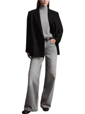 12 STOREEZ Wide-leg Jeans - Grey