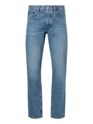 FRAME Mid-rise Straight Jeans In 'outfield - Blue