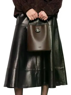 Cafuné Egg Bucket Bag - Brown