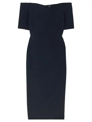 VIOLANTE NESSI Lucretia Off-the-shoulder Cady Gown - Black