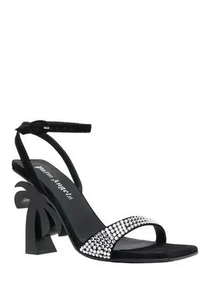 Palm Angels Palm Tree-heel Sandals - Black