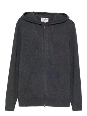 MC2 SAINT BARTH Hooded Zip-up Cardigan - Grey
