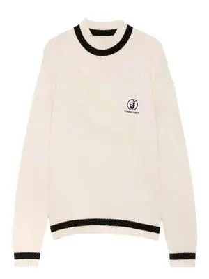 Iceberg Logo Embroidered Sweater - Neutrals