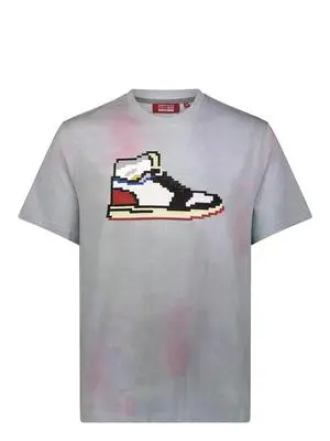 MOSTLY HEARD RARELY SEEN 8-BIT Sneaker Print T-shirt - Grey