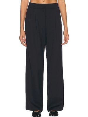 ALFIE Tailored Pleated Twill Trousers - Anthracite