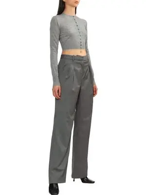 Jacquemus Spiaggia Cropped Cardigan - Grey