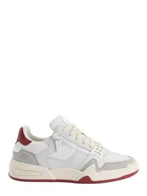 GIUSEPPE ZANOTTI Ghost Low-top Leather And Suede Sneakers - Multicolor