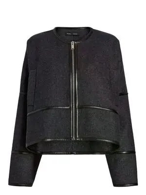 Proenza Schouler Zip Front Trim Jacket - Grey