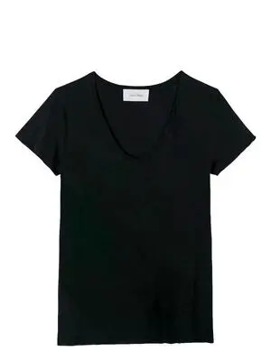 American Vintage Jacksonville V-neck T-shirt - Black