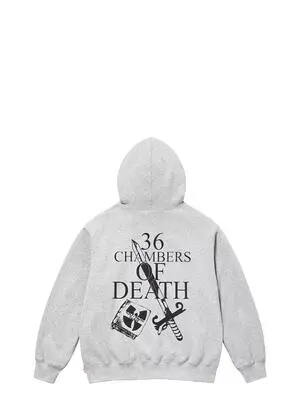 Supreme Graphic-print Hoodie - Grey
