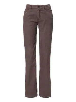 THE ROW Carlyle Mid-rise Corduroy Straight Pants - Brown