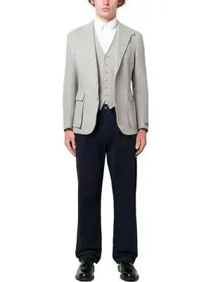 Polo Ralph Lauren The Rl67 Herringbone-pattern Blazer - Grey