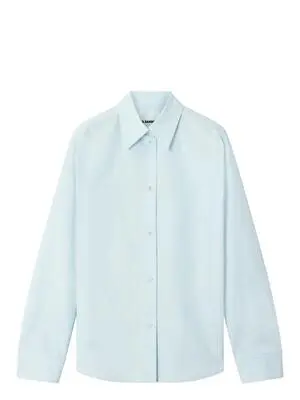 JIL SANDER Cotton Poplin Shirt - Blue