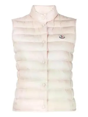 Moncler Moncler Liane Logo-Patch Vest Pink