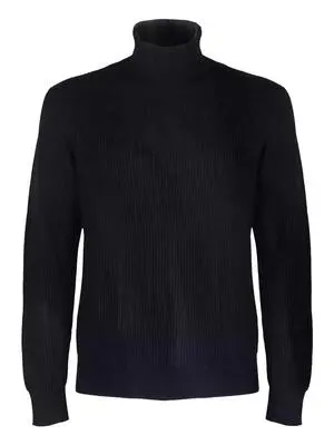 Altea Ribbed Turtleneck Jumper - Blue