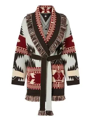 Alanui Icon Jacquard Cashmere Cardigan - Multicoloured