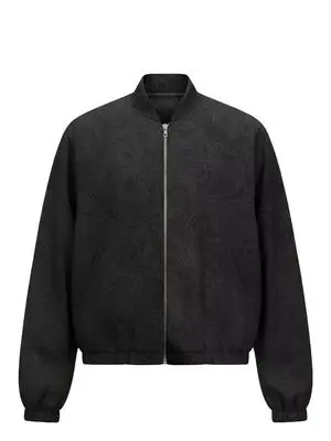 SONG FOR THE MUTE Paisley Bomber Jacket - Black