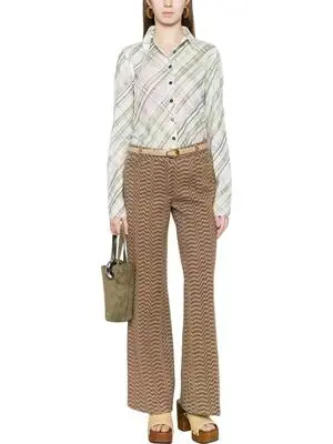 Missoni Long-sleeve Checked Shirt - White
