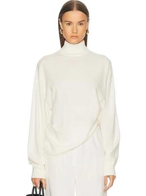 EAVES Allma Asymmetric Sweater - Eggshell