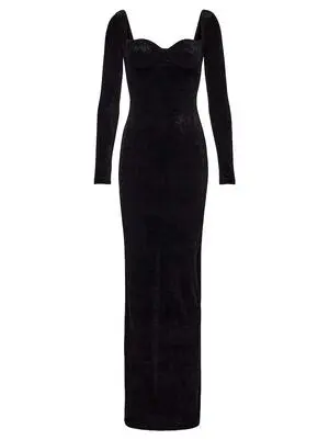 Balenciaga Velvet Gown - Black