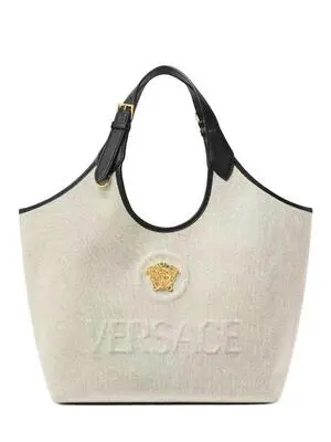 Versace Versace Medusa Emblem Tote Bag Neutrals