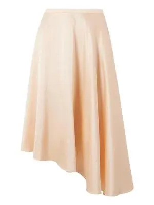 Sharon Wauchob Asymmetric Satin Skirt - Neutrals