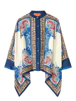La DoubleJ Foulard Floral-print Shirt - Neutrals
