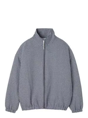Sunnei Gingham Check Zip-up Jacket - Blue