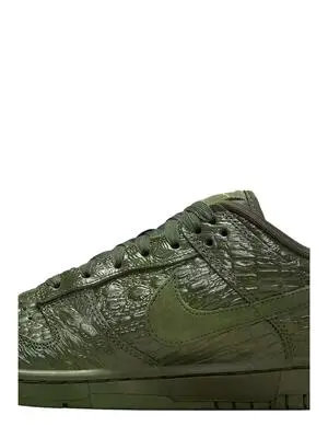 Nike Dunk Low Snakeskin Effect Sneakers - Green