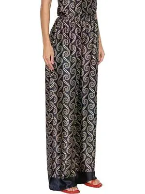 Faithfull The Brand Faithfull Jensen Pattern Trousers Blue