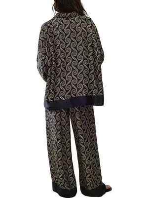 Faithfull The Brand Cora Printed Shirt - Blue
